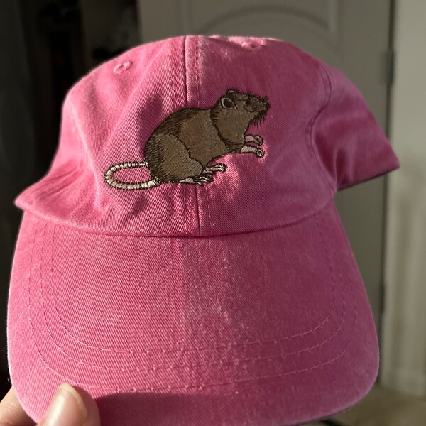 BROWN RAT RODENT Hat - Embroidered Men Women Wildlife Baseball Cap ...