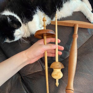 Support Spindle Stand Supported Spinning Drop Spindle Cherry - Etsy