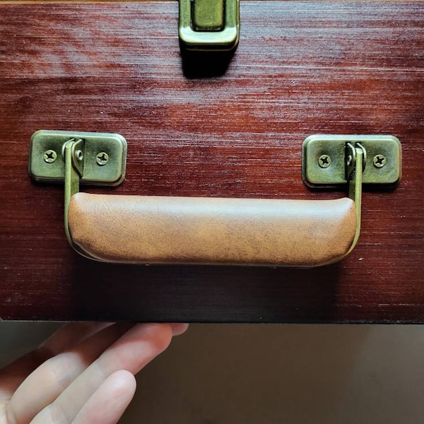 Leather Handle Luggage Case Handle Swivel Suitcase Handle Leather ...