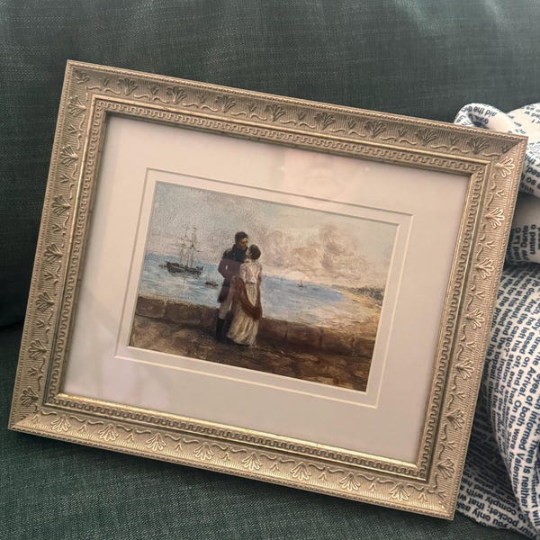 Persuasion: Captain Wentworth and Anne Elliot Fine Art Print | Jane ...