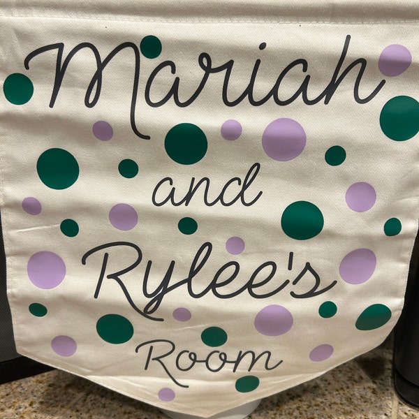 Hanging Dorm Room Banner, Roommate Banner, Personalized Dorm Room Sign ...