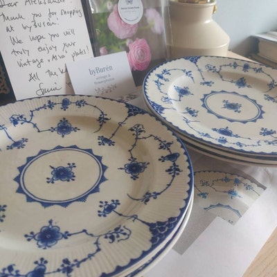 Beautiful Blue Olga Bowl With Lid Art Nouveau Tureen Villeroy and Boch ...