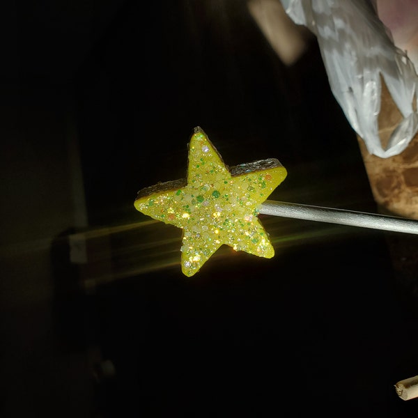 6 Wooden 2 Inch Stars, Traditional 2" X 1/2" Star Wood Chunky ...