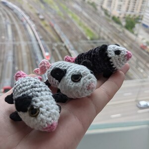 Crochet Pattern: Baby Opossum Amigurumi Plushie - Mini Possum Plush Toy ...