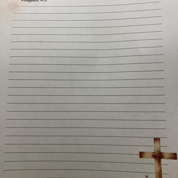 Bible Quotes Stationary Set Printable Prayer Catholic Cross ...