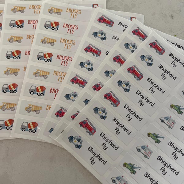 Custom Waterproof Daycare Labels- Dishwasher Safe - Preschool Labels ...