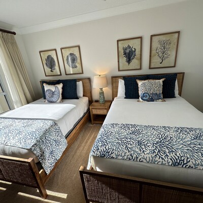 Bed Runner Hamptons Style, Patchwork Bed Scarf, Beach House Bedding ...