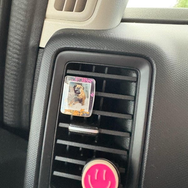 Mini Personalized Resin Photo Car Vent Clip, Anniversary/couples Gift ...