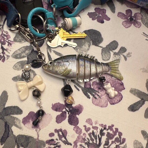 Fish Lure Fidget Keychain With Charms - Etsy