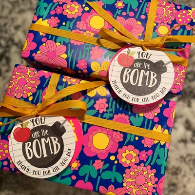 PRINTABLE You Are the BOMB Thank You for All You Do Gift Tag Instant ...