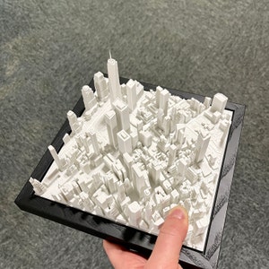 Custom 3D City Model Unique Decor Architectural Sculpture Personalized ...