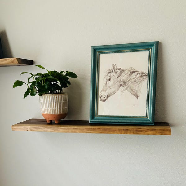 Live Edge Shelf, Live Edge Floating Shelf - Custom Orders - Etsy