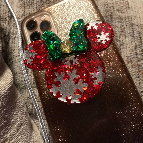 Christmas Mouse Popsocket*/keychain/badge Reel/magnet/christmas ...