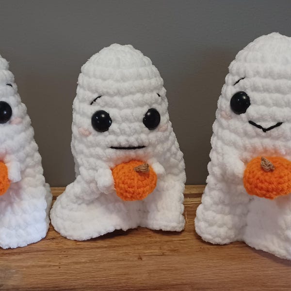 PATTERN: Low Sew Plush Ghasper the Sheet Ghost - Crochet Ghost With ...