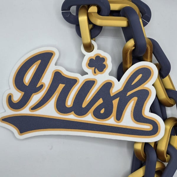 Full Color Custom Fan Chain Giant Logo Necklace Sports Homerun Turnover ...