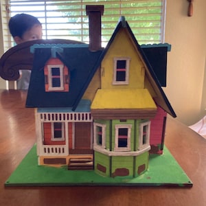 Wood Model Kit of up House 3D Puzzle - Etsy