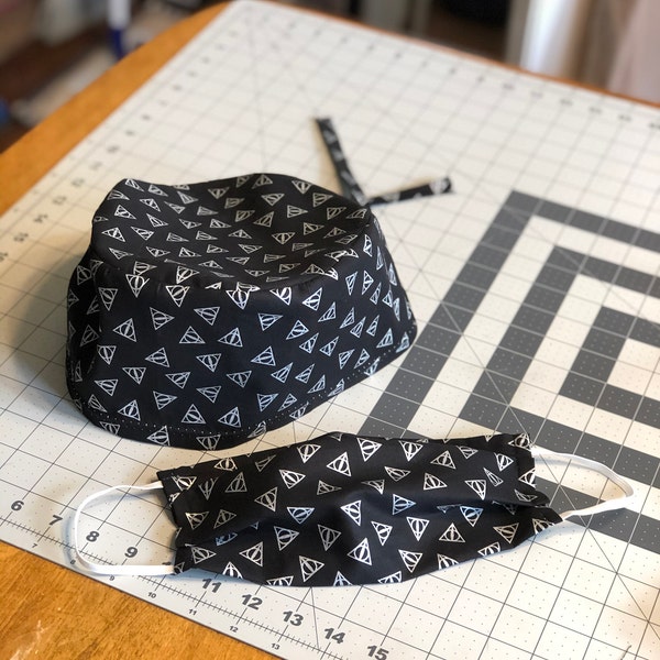 Scrub Cap Printable Pattern Without Bias Tape and Without Hair Pouch ...