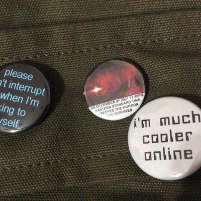 Jerma985 Jerma Twitch Dumptruck / Dumpy Meme Pins Set of 2 Pinback ...