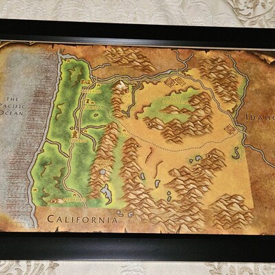 Texas World of Warcraft Style Map - Etsy