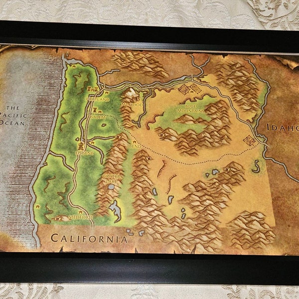 Pennsylvania - World of Warcraft Style Map Print - Etsy