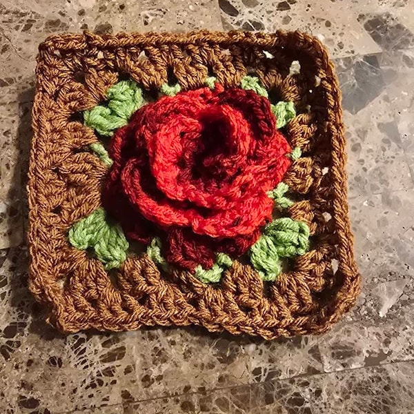 CROCHET PATTERN ‘loopy Lily’ Granny Square Instant Download Crochet ...