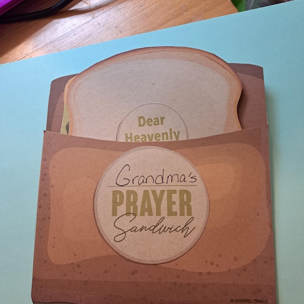 Prayer Sandwich Kids Activity Bible Lesson Activity for Homeschool ...