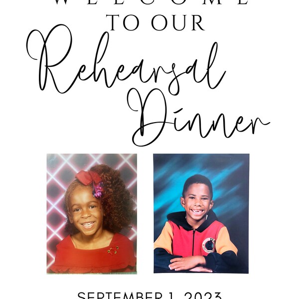 Rehearsal Dinner Sign | 24" X 36" | Rehearsal Dinner | Rehearsal Dinner ...