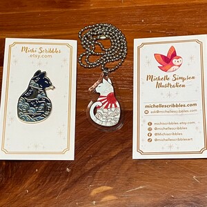 Fox Ninetails Pin. Fox Pin. Fox Brooch. Wood Brooch. Wood Pin. Kitsune ...