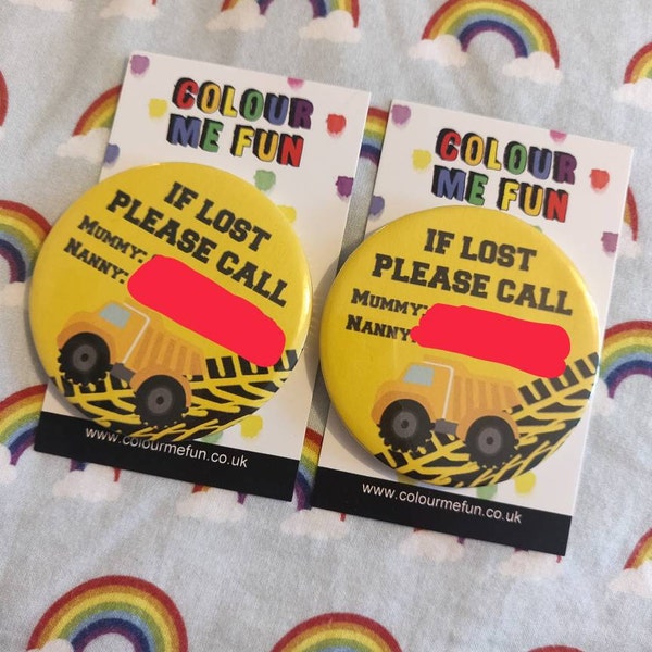 Lost Child Badge - Child ID - Missing Child - Etsy