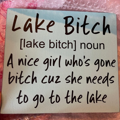 Funny Lake Sign Lake Decor Lake House Decor Lake Life Lake - Etsy