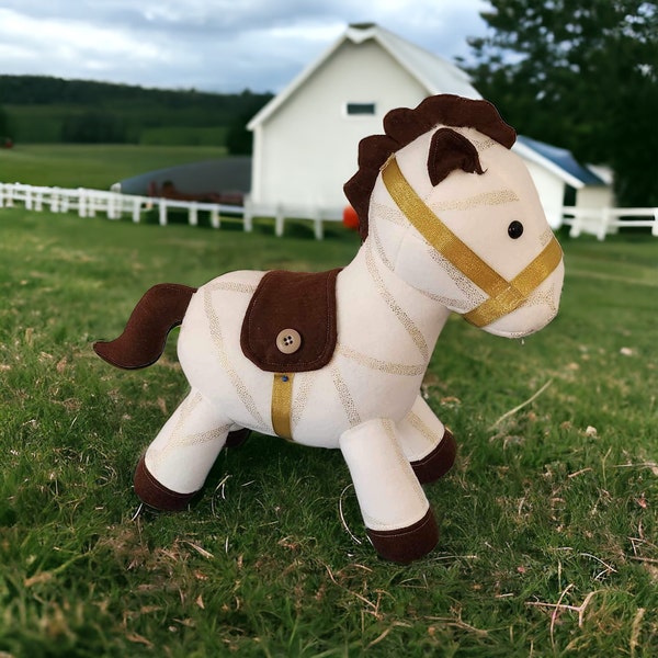 Stuffed Animal - Pony PDF Sewing Pattern & Tutorial | Stuffed Horse ...
