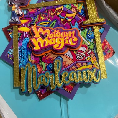 Motown Magic Cake Topper, Motown Magic Party Supplies, Motown Magic - Etsy