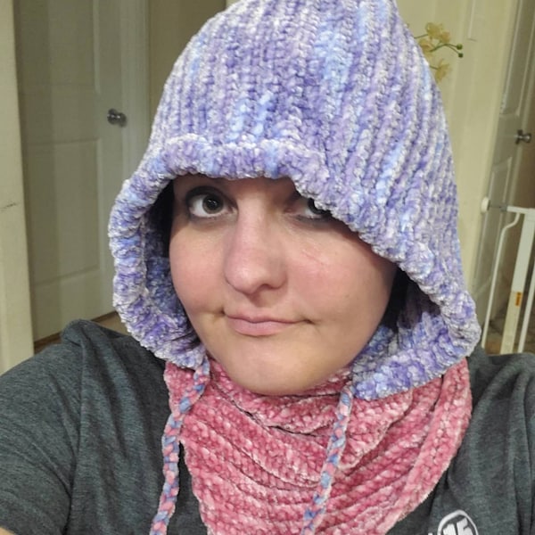 Crochet Cowl Hood Hat Pattern - Etsy