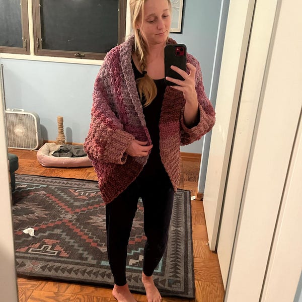 Crochet Pattern Sweater Scarf crochet Pattern Crossover Wrap Sweater ...