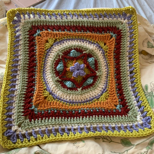 Brand New Day | Granny Square Pattern, Crochet Granny Square, Large ...