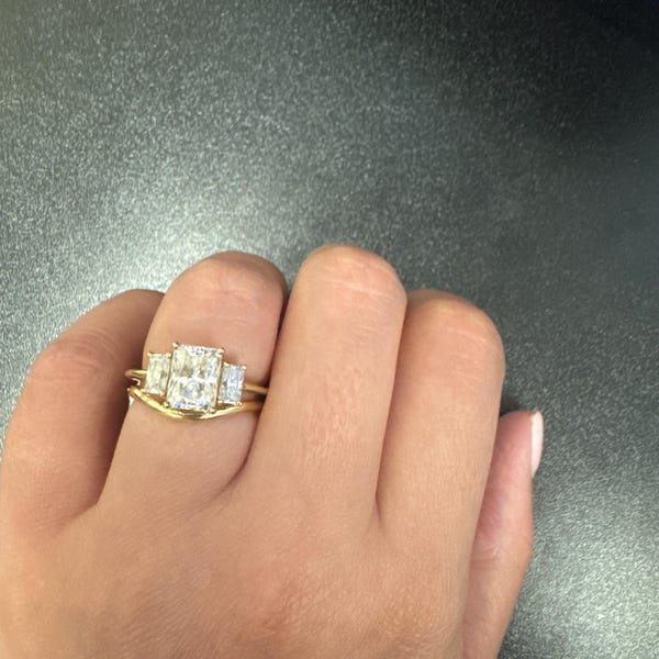 14k Octagon Ring Honeycomb Ring Geometric Ring Stacking Ring Octagon ...