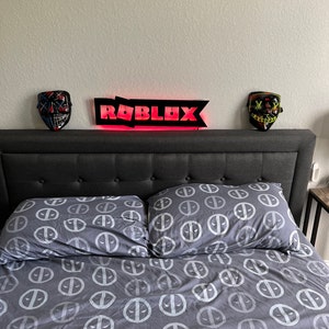 Roblox Gaming LED Sign, Video Game Art, Game Room Décor, Mancave, Kids ...
