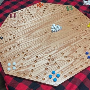 Family Game Night Wahoo Game Board, 8 Player Wahoo, Octagon Aggravation ...
