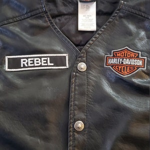 1x4 Custom Embroidered Name Tag Motorcycle Personalized Biker Patch ...