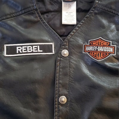 1x4 Custom Embroidered Name Tag Motorcycle Personalized Biker Patch ...