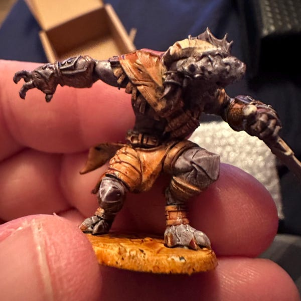 Orc Orog / Half-orc Fighter Barbarian DND Resin 28mm Scale Dungeons ...