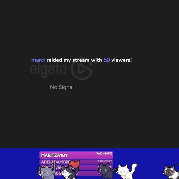 Flower Cats Twitch Raid Alert Pack | Cute Animated Pixel Plant Kitty ...