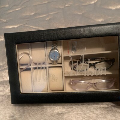 Personalized Watch and Sunglasses Box Engraved Sunglasses and Watch ...