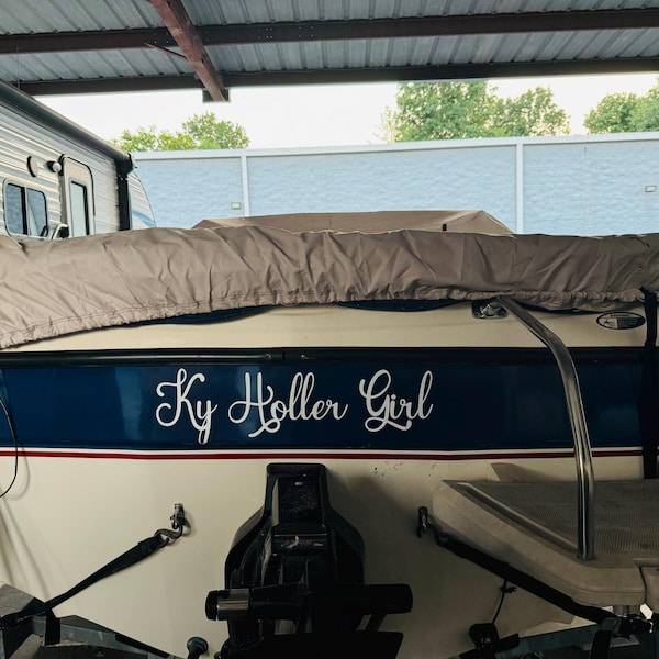 Boat Vinyl Decal Stickers | Personalized Boat Decal | Custom Boat ...