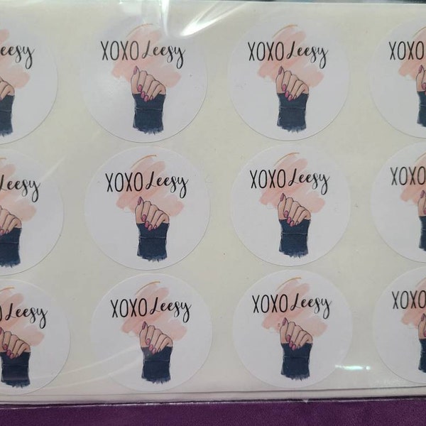 White Matte Logo Stickers, Custom Round or Square Labels, Envelope ...