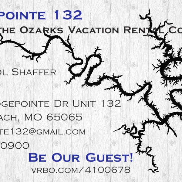 Lake of the Ozarks Missouri Map Shape Silhouette Svg Png Dxf Pdf Eps ...