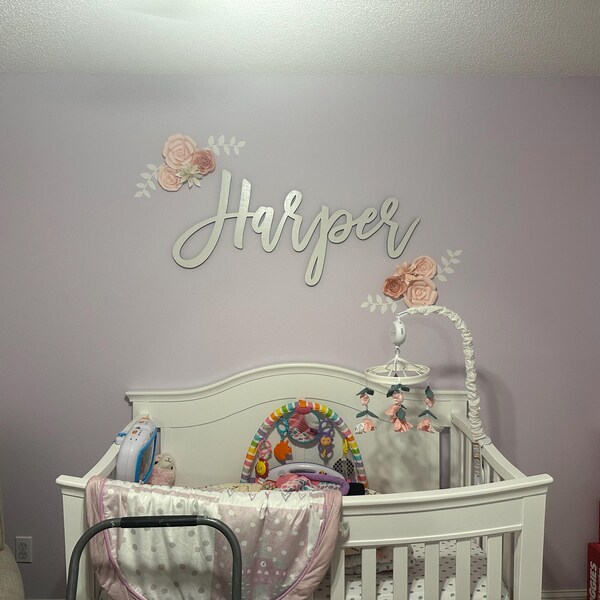 Large Name Sign for Wall Baby Name Cutout for Nursery Big Name Sign for ...