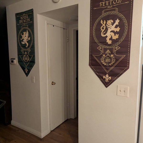 Customizable Medieval Style Family Pennants | Personalized Swallowtail ...