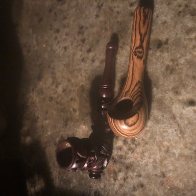 5 Rosewood Smoking Pipe W/detachable bell Bowl FREE SHIPPING & 6 Brass ...