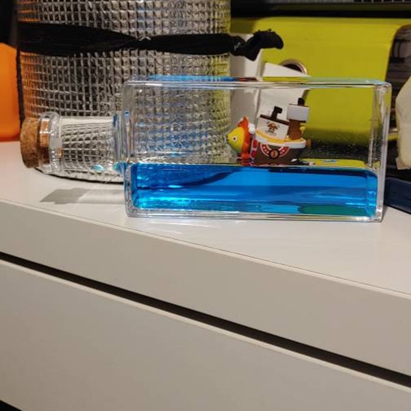 One Piece Anime Gift Thousand Sunny Ship in a Bottle Pirate Desk ...